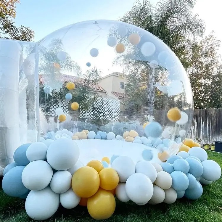 Fun House Clear Inflatable Crystal Igloo Dome Bubble Tent Transparent ...